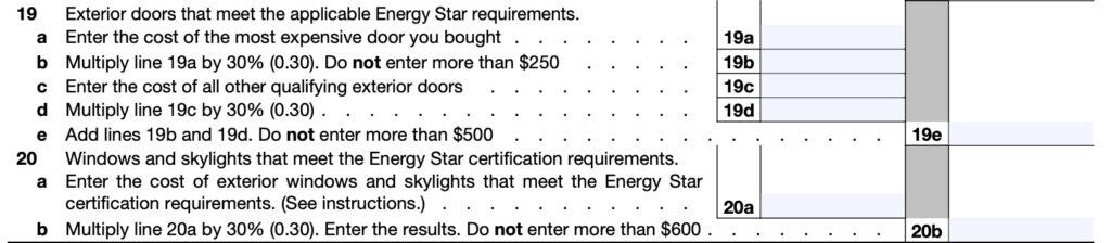 IRS Form 5695 Instructions - Residential Energy Credits
