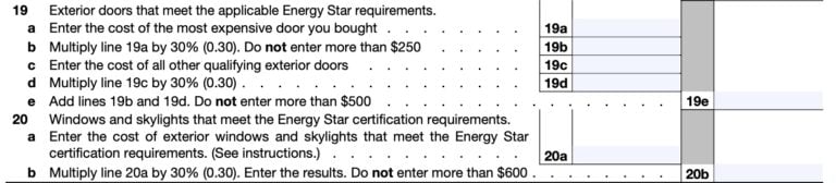 IRS Form 5695 Instructions - Residential Energy Credits
