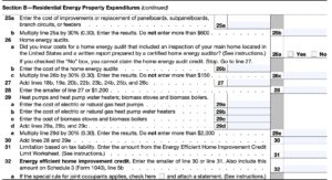 IRS Form 5695 Instructions - Residential Energy Credits