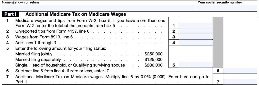 IRS Form 8959 Instructions - Guide To Additional Medicare Tax