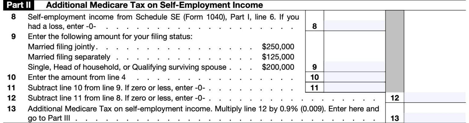 IRS Form 8959 Instructions - Guide To Additional Medicare Tax