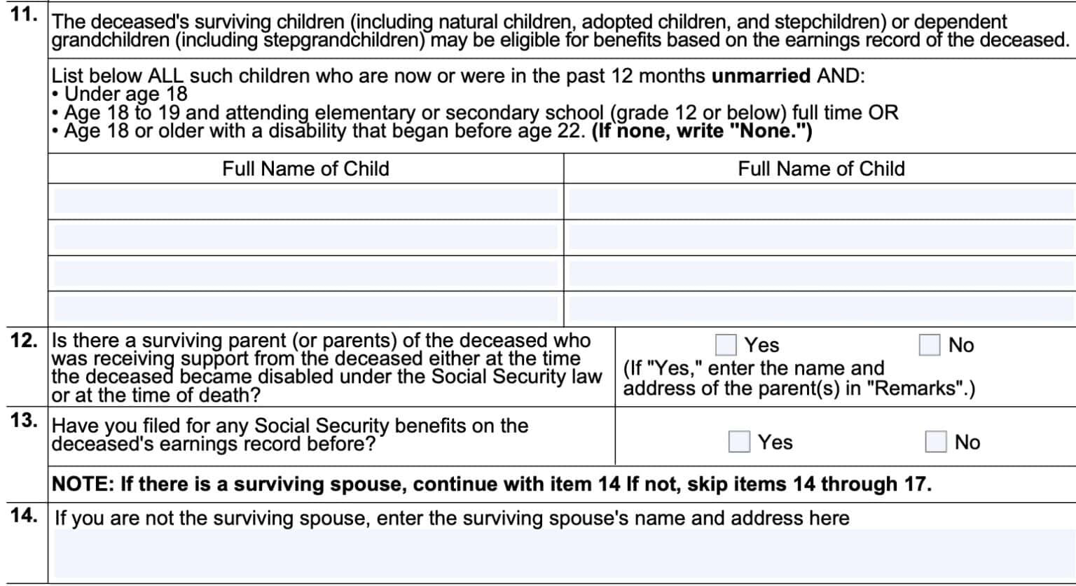 Form SSA-8 Instructions - Applying For a Lump-Sum Benefit
