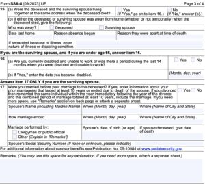 Form SSA-8 Instructions - Applying For a Lump-Sum Benefit