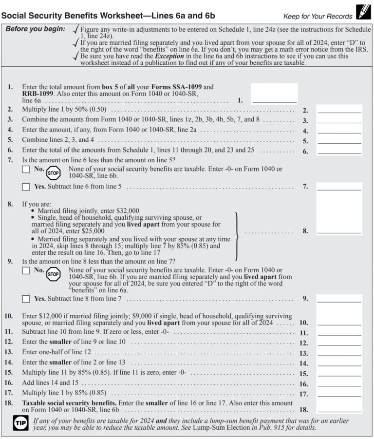 IRS Form 1040-SR Instructions - Tax Return For Seniors