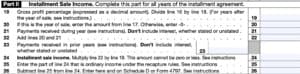 IRS Form 6252 Instructions - Installment Sale Income