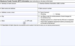 IRS Form 8546 Instructions - Reimbursement of Bank Charges
