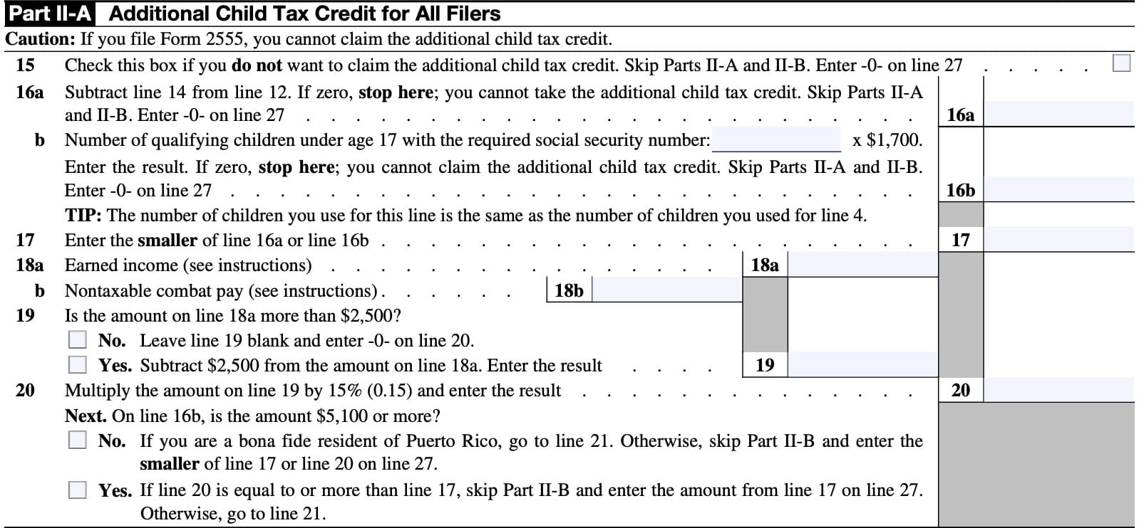 Schedule 8812 Instructions - Credits for Qualifying Dependents