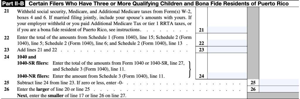 Schedule 8812 Instructions - Credits for Qualifying Dependents