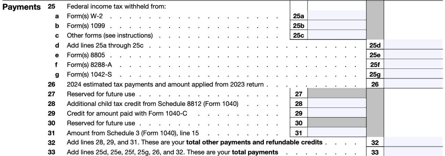 IRS Form 1040-NR Instructions - Nonresident Alien Tax Return