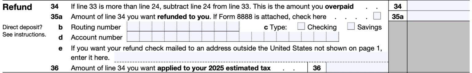 IRS Form 1040-NR Instructions - Nonresident Alien Tax Return