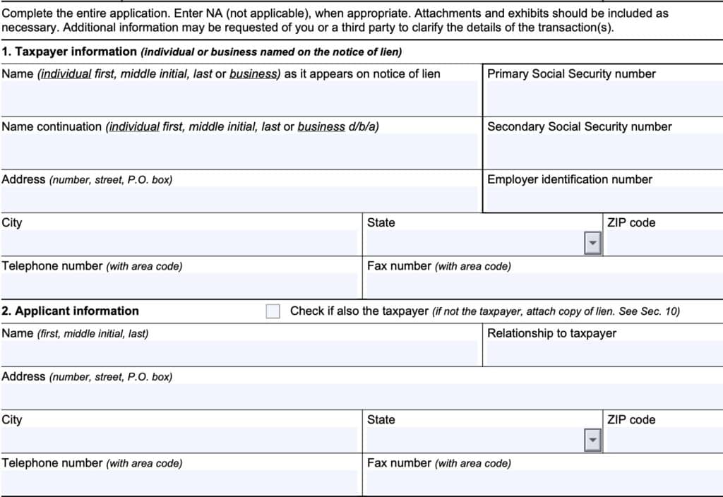 IRS Form 14135 Instructions