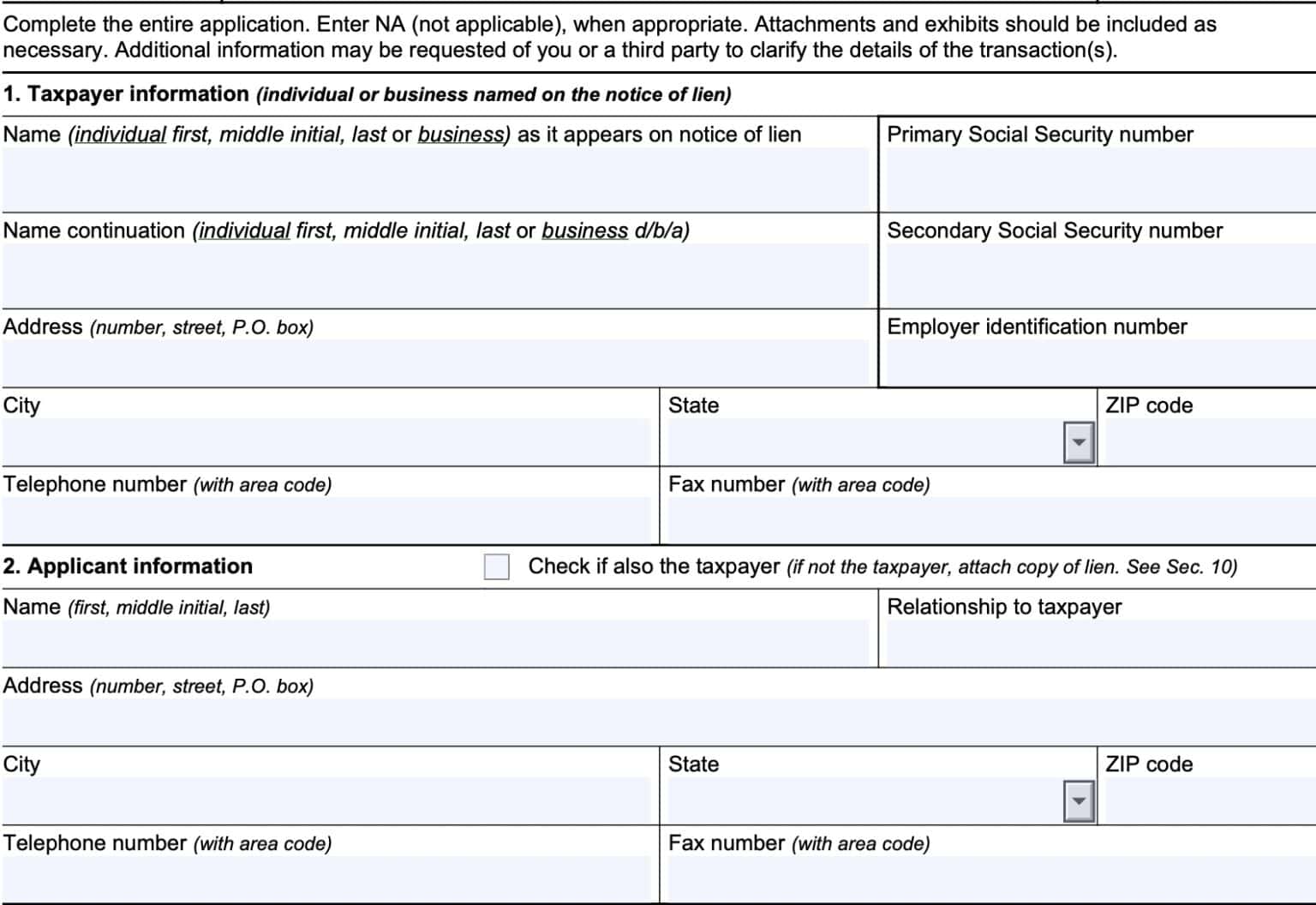 IRS Form 14135 Instructions