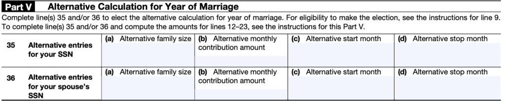 IRS Form 8962 instructions - Premium Tax Credit