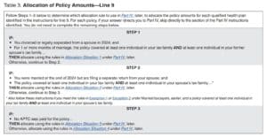 IRS Form 8962 instructions - Premium Tax Credit