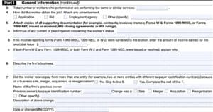 IRS Form SS-8 Instructions - IRS Determination of Worker Status