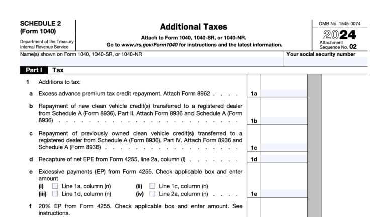 IRS Schedule D Instructions - Capital Gains And Losses