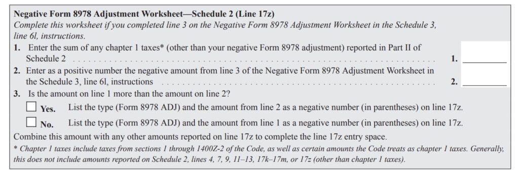 IRS Schedule 2 Instructions - Additional Taxes