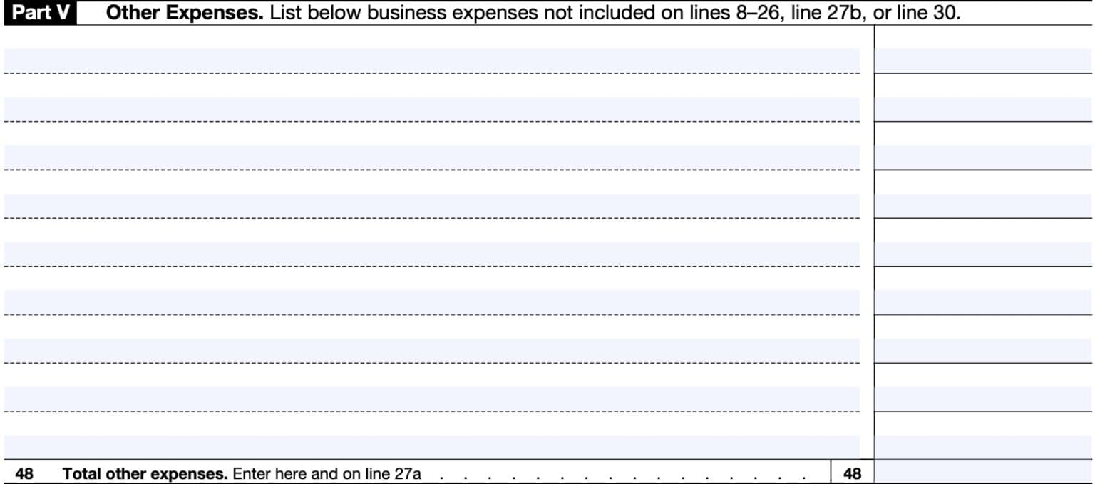 IRS Schedule C Instructions - Business Profit or Loss