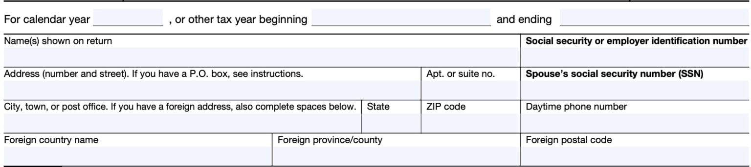 IRS Form 172 Instructions - Net Operating Losses (NOLs)
