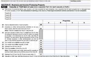 IRS Form 4684 Instructions - Deducting Casualty & Theft Losses