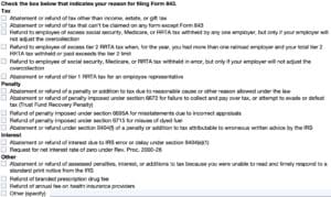 IRS Form 843 Instructions