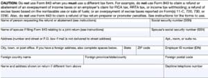 IRS Form 843 Instructions