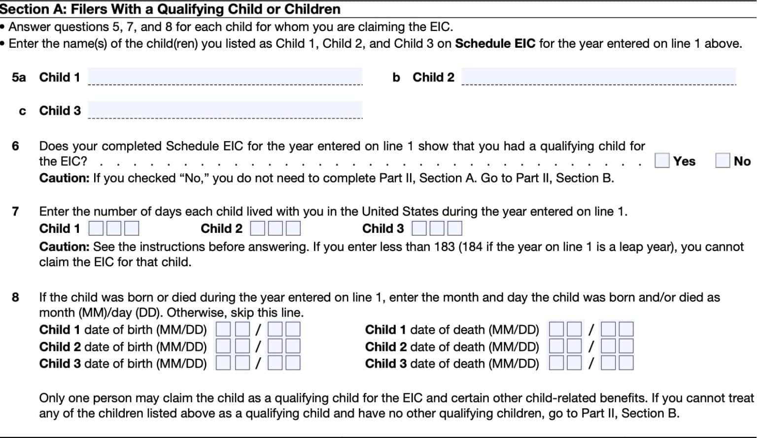 IRS Form 8862 Instructions