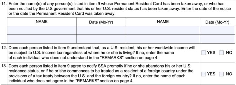 Form SSA-21 Instructions - Overseas Social Security Claims