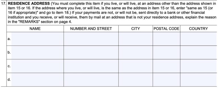 Form SSA-21 Instructions - Overseas Social Security Claims
