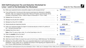 IRS Form 1040-ES Instructions - Estimated Tax Payments