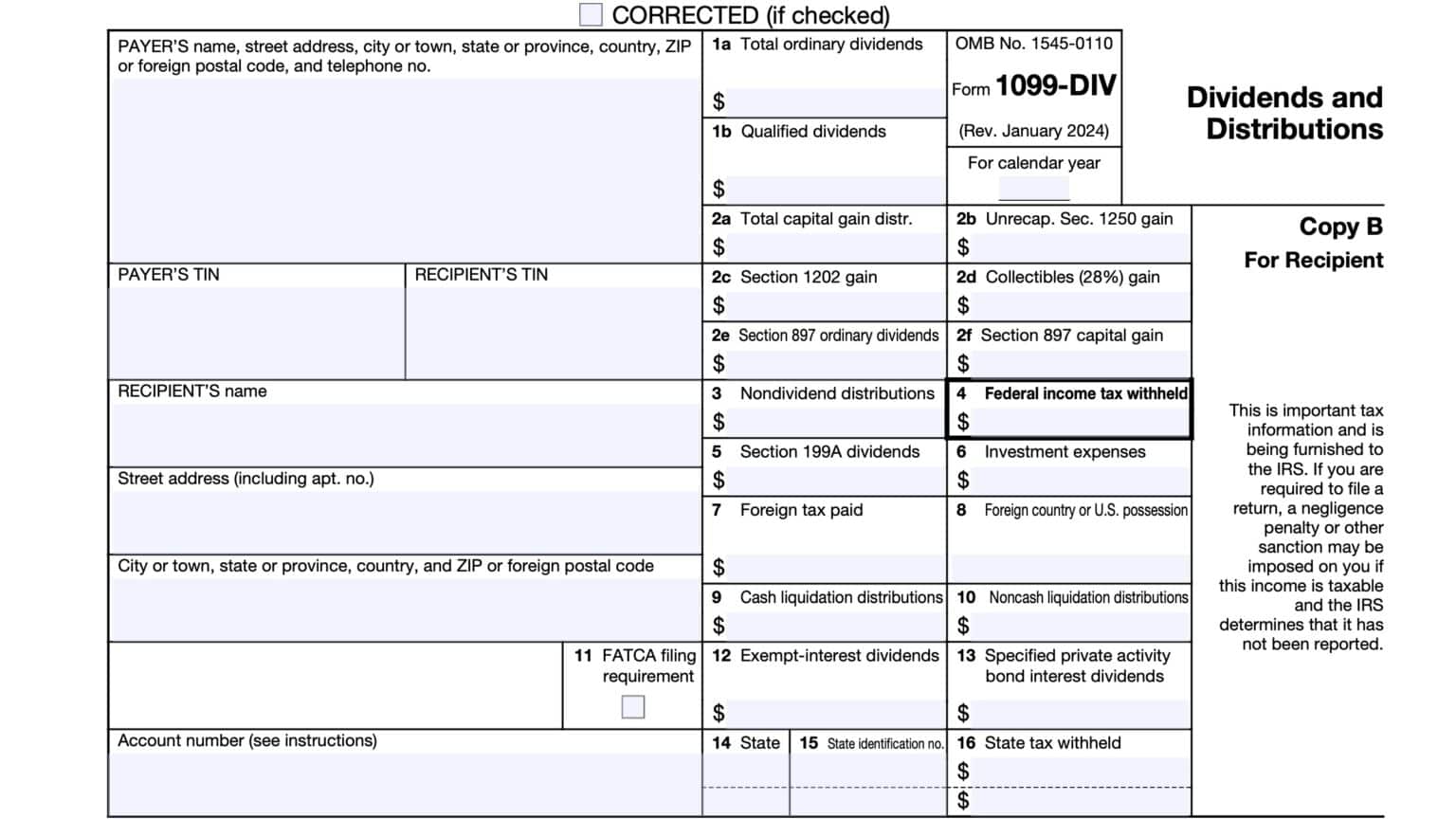IRS Form 1099-INT Instructions - Interest income
