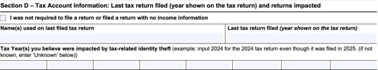 IRS Form 14039 Instructions - Your Identity Theft Affidavit