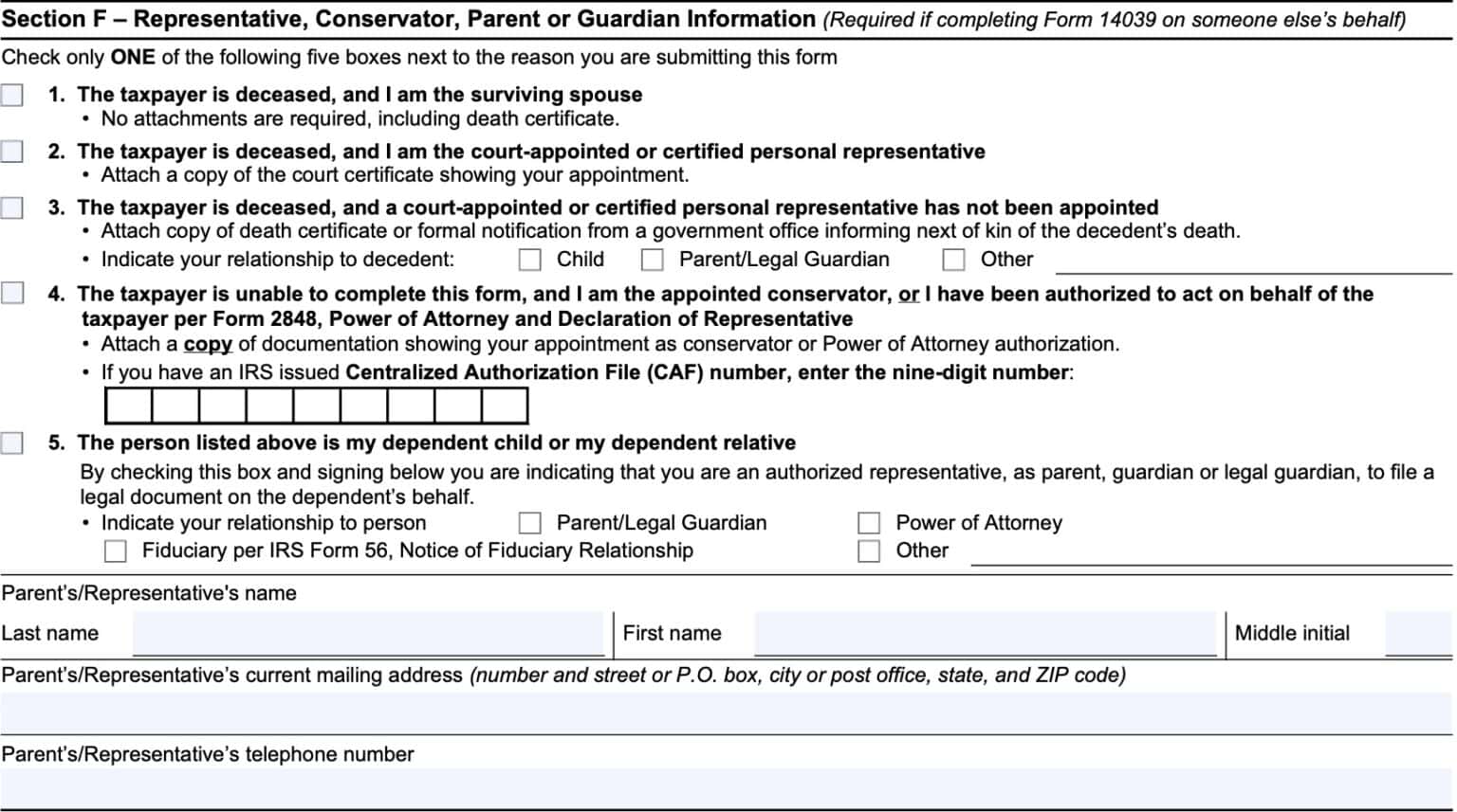 IRS Form 14039 Instructions - Your Identity Theft Affidavit