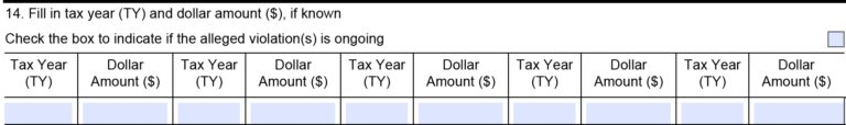 IRS Form 211 Instructions
