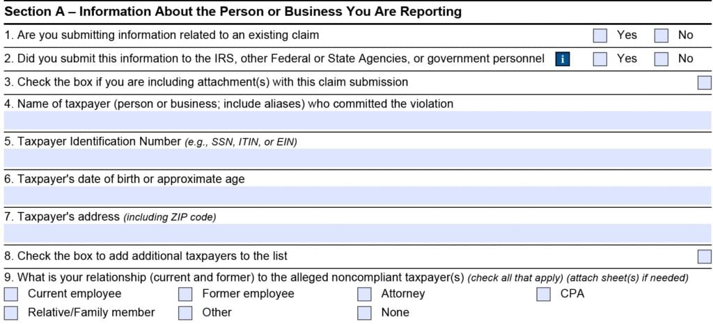 IRS Form 211 Instructions