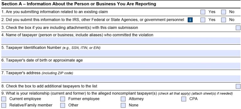 IRS Form 211 Instructions