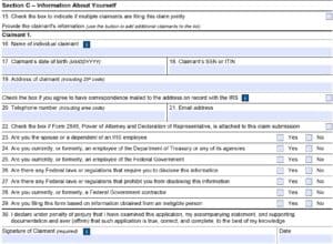 IRS Form 211 Instructions