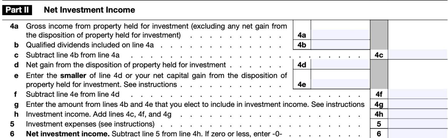 IRS Form 4952 Instructions: Investment Interest Deduction