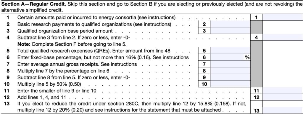 IRS Form 6765 Instructions - Tax Credit For Research Activities