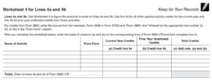 IRS Form 8582-CR Instructions - Passive Activity Credit Limits