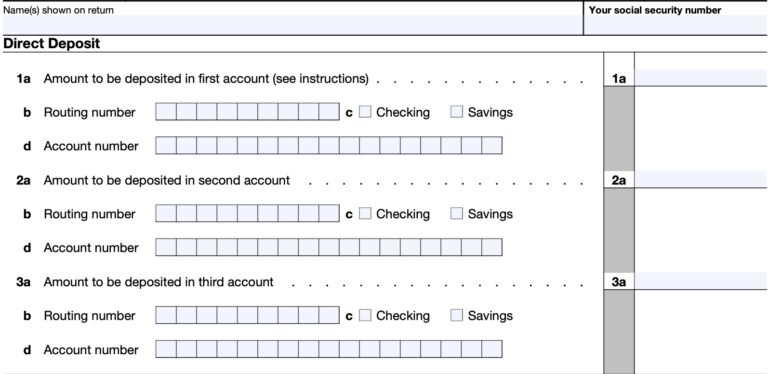 IRS Form 8888 Instructions - Allocation of Tax Refund