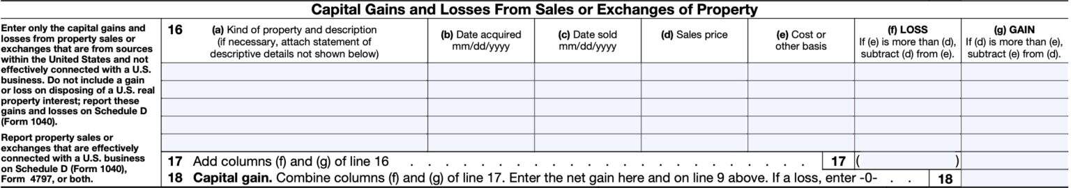 Schedule NEC Instructions (Form 1040-NR) - Reporting ECI