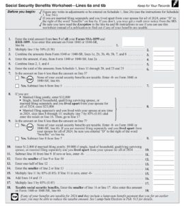 Form SSA-1099 Instructions - Social Security Benefits