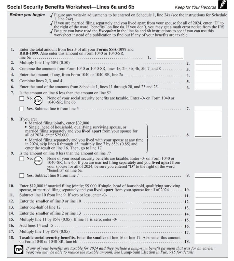 Form SSA-1099 Instructions - Social Security Benefits