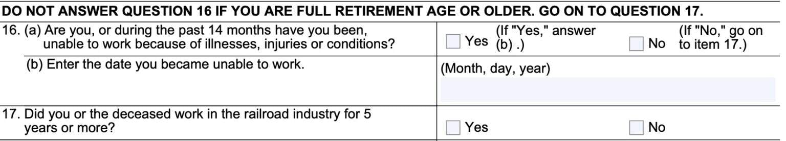Form SSA 10 Instructions - Applying for Survivor Benefits
