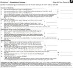 IRS Form 15111 Instructions- Earned Income Credit Worksheet