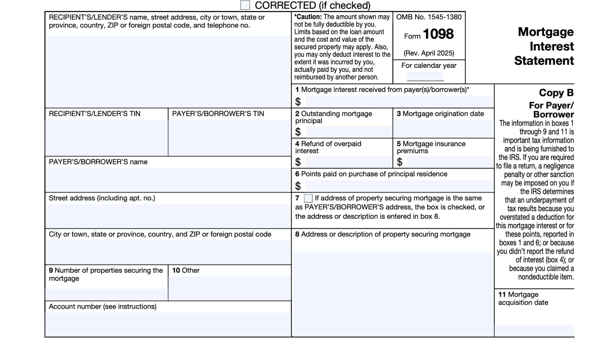 IRS Form 1099-K Instructions: Payment Cards/3rd Party Networks