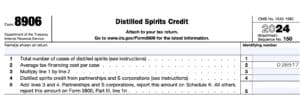 IRS Form 8906 Instructions - Distilled Spirits Credit