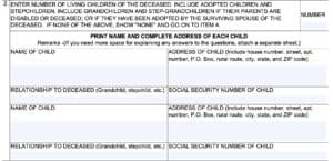 Form SSA 1724 Instructions: Claims On Behalf of a Decedent
