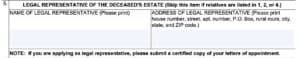 Form SSA 1724 Instructions: Claims On Behalf of a Decedent
